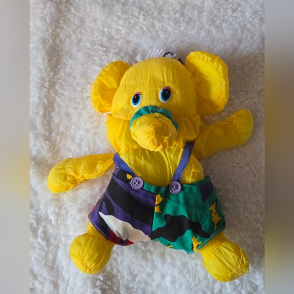 Fisher-Price | Toys | Vtg Fisher Price Puffalump Yellow Green Elephant ...